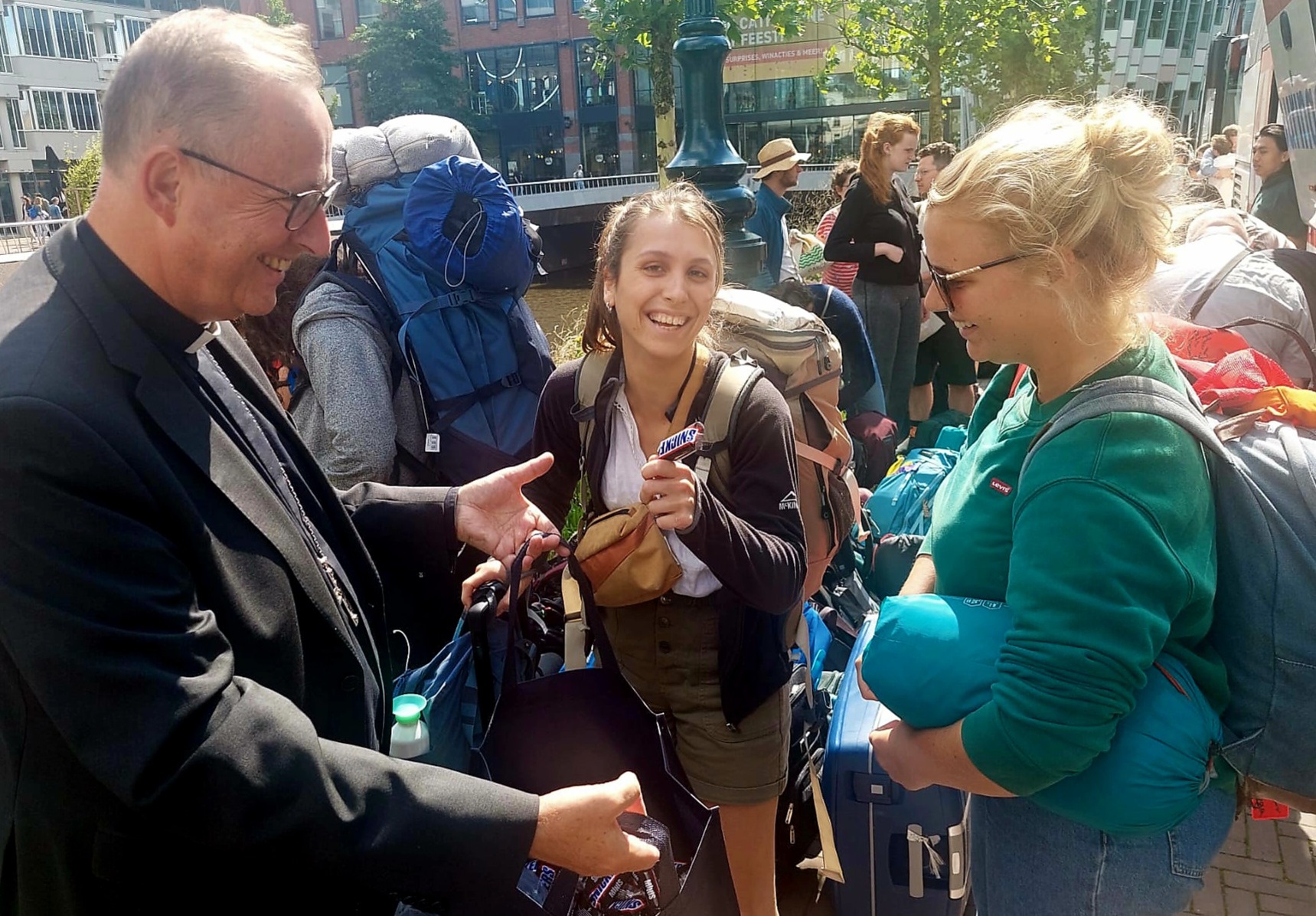 Mgr. Woorts verwelkomt Utrechtse WJD-gangers - Aartsbisdom